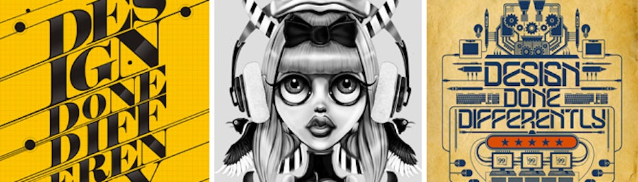 Posters without limits: killer designs from 99designs' illustration contest