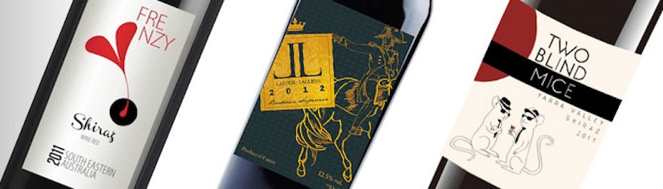 50 eye-catching wine labels by 99designers
