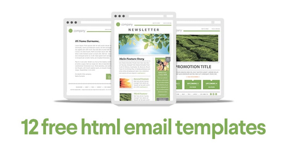12 modèles d’emails gratuits de designers professionnels