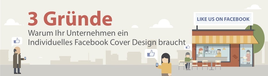 Infografik: Kunden binden mit Facebook Cover Design