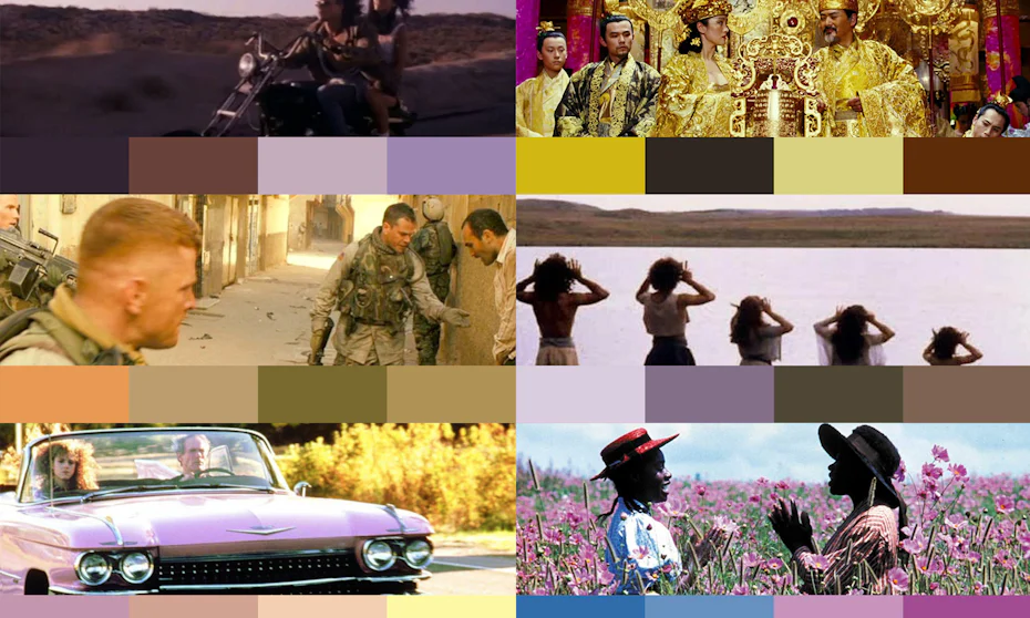 10 color palettes from famous movies - 99designs