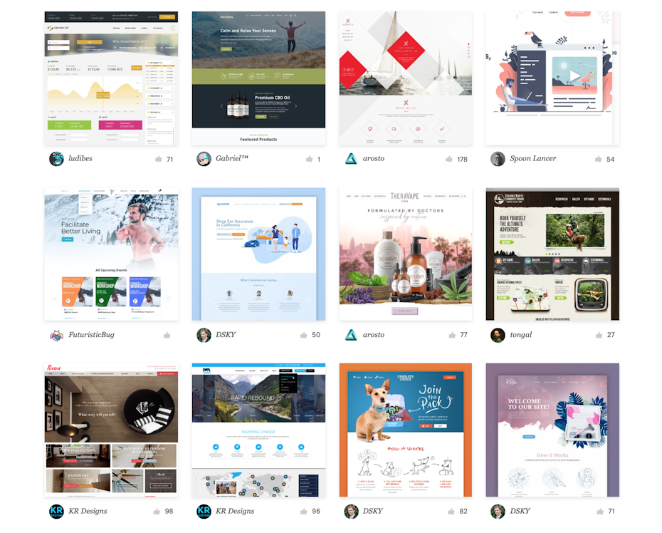 Les meilleures sources d'inspiration en design web - 99designs