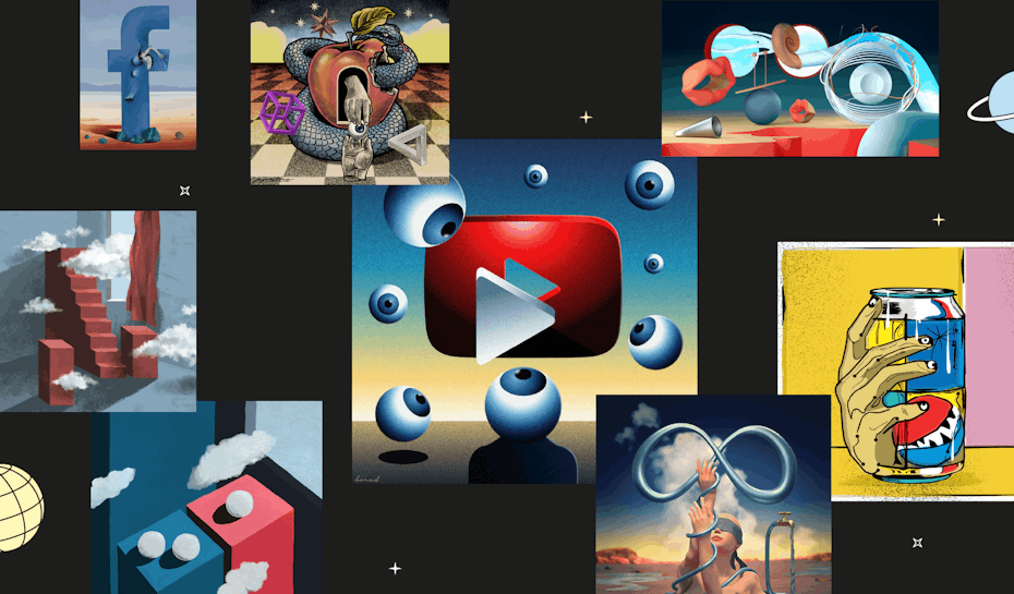 A century of Surrealism: Reimagining today's logos in the style of ...